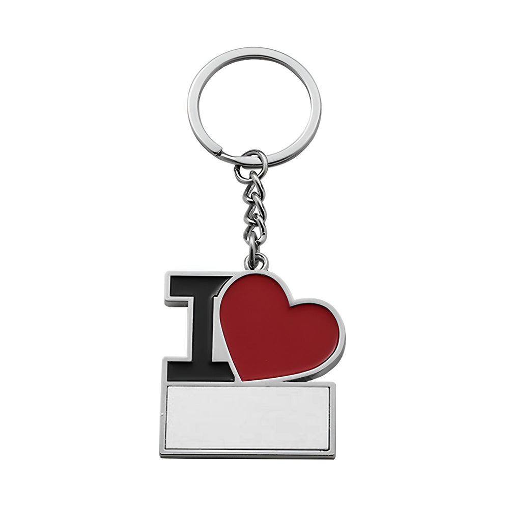 Print On Demand Metal Keyring - "I Love" Heart | Treat POD – Treat Pod