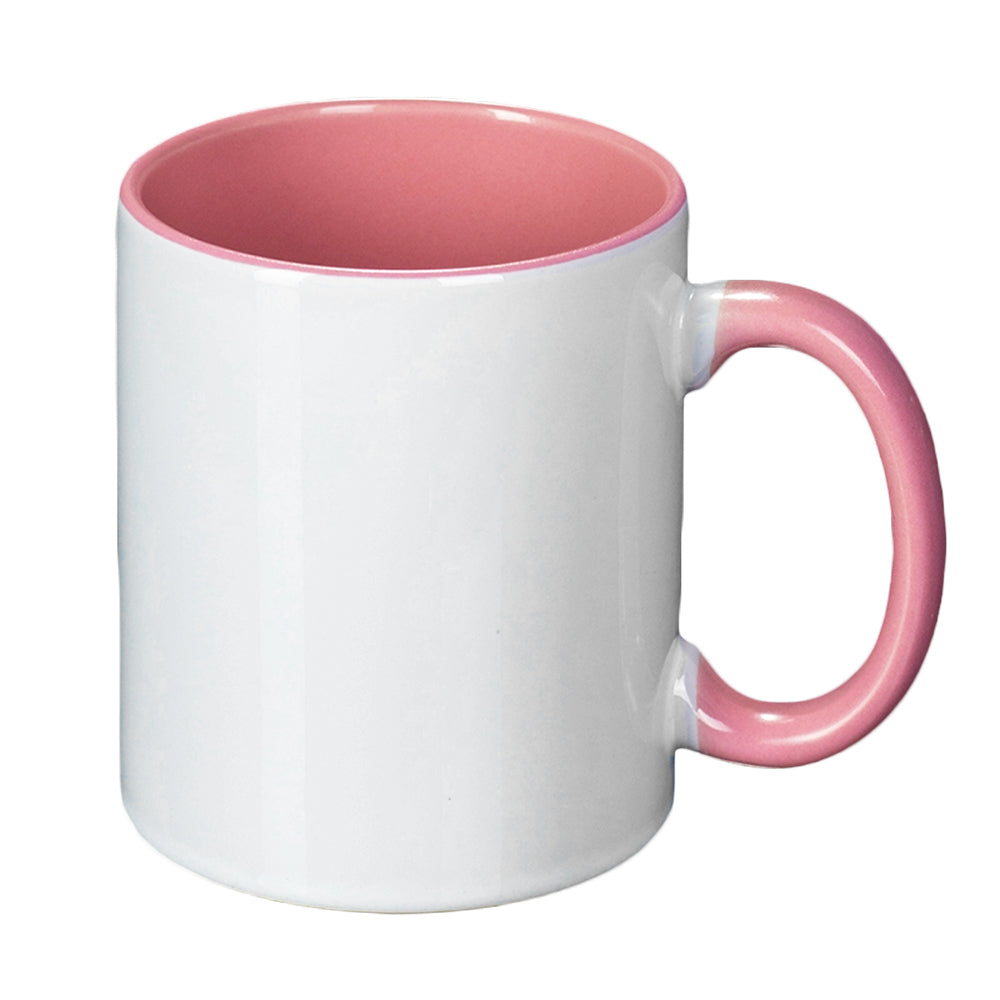 Print On Demand 11oz Durham Mug - Inner & Handle Coloured - Pink ...